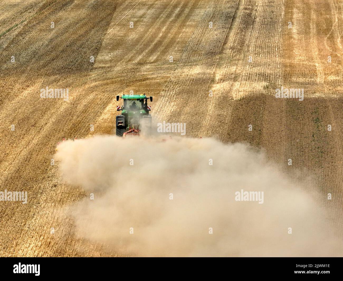 Aerial picture of john deere tractor hi-res stock photography and ...