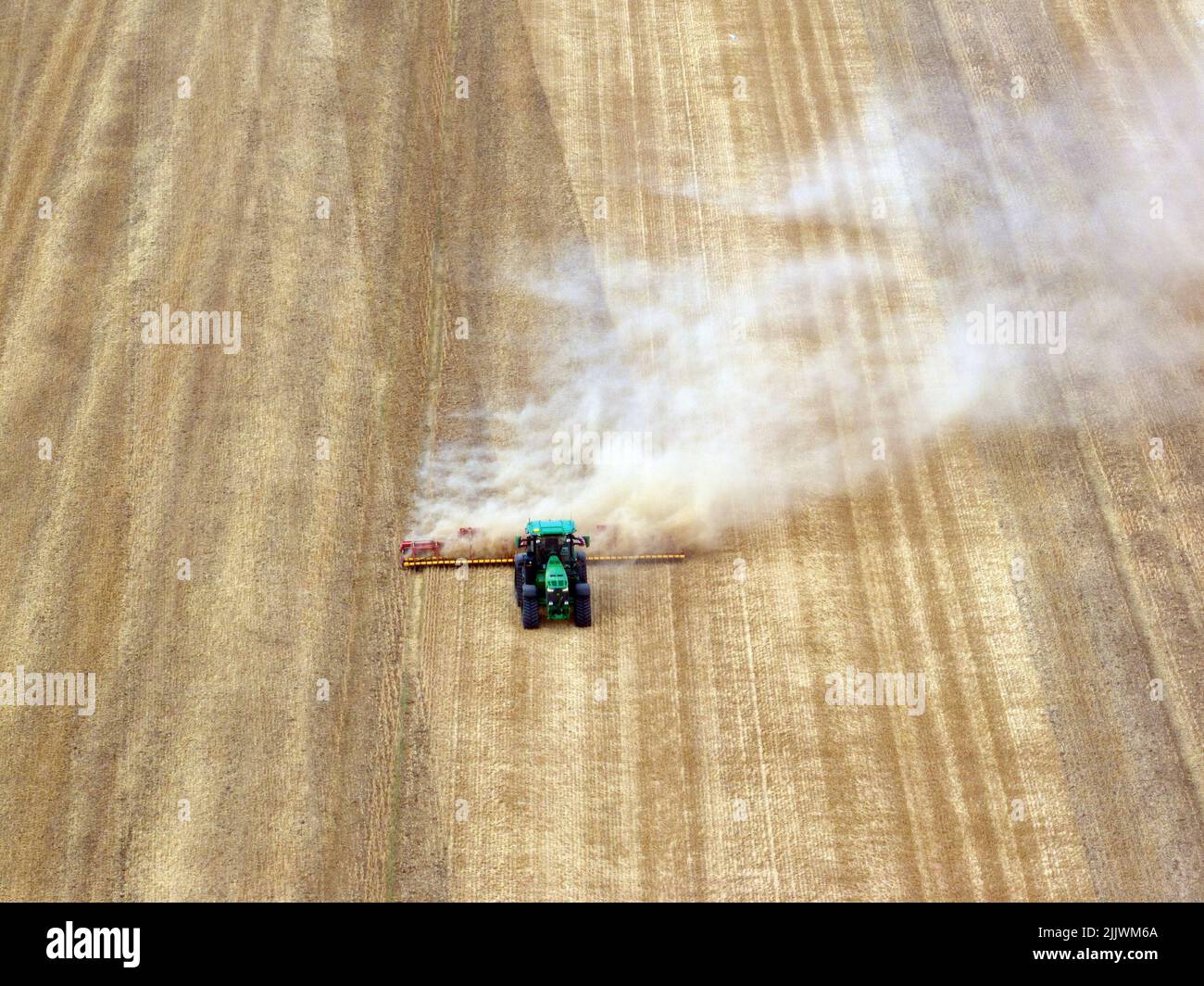 Aerial picture of john deere tractor hi-res stock photography and ...