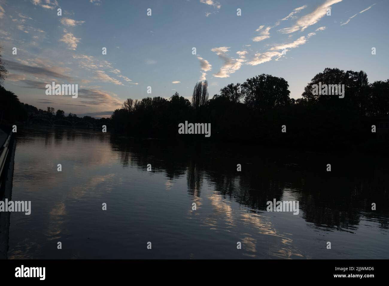 The river Po in Turn Stock Photo - Alamy