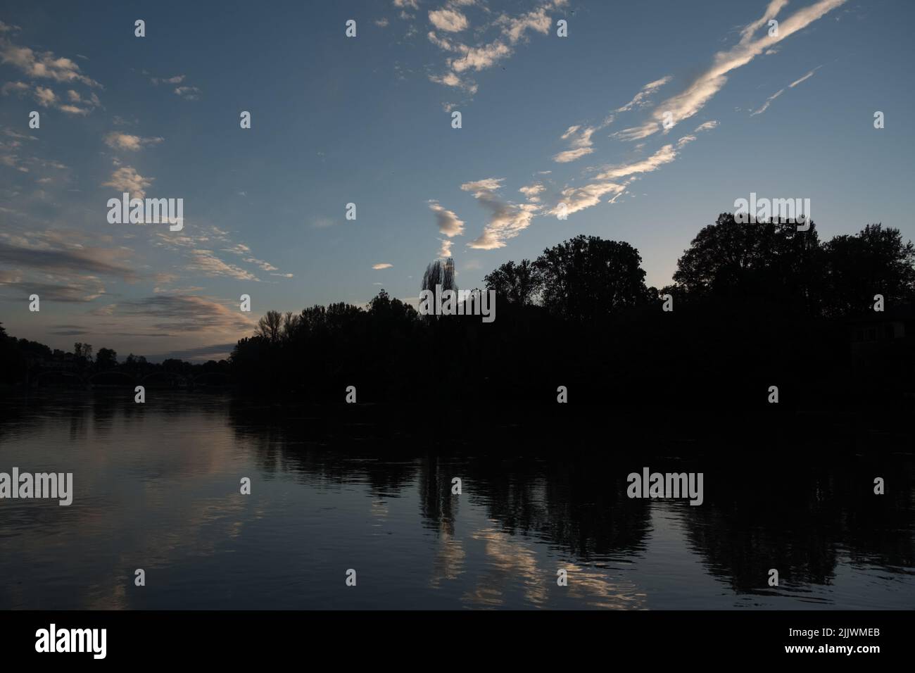 The river Po in Turn Stock Photo - Alamy