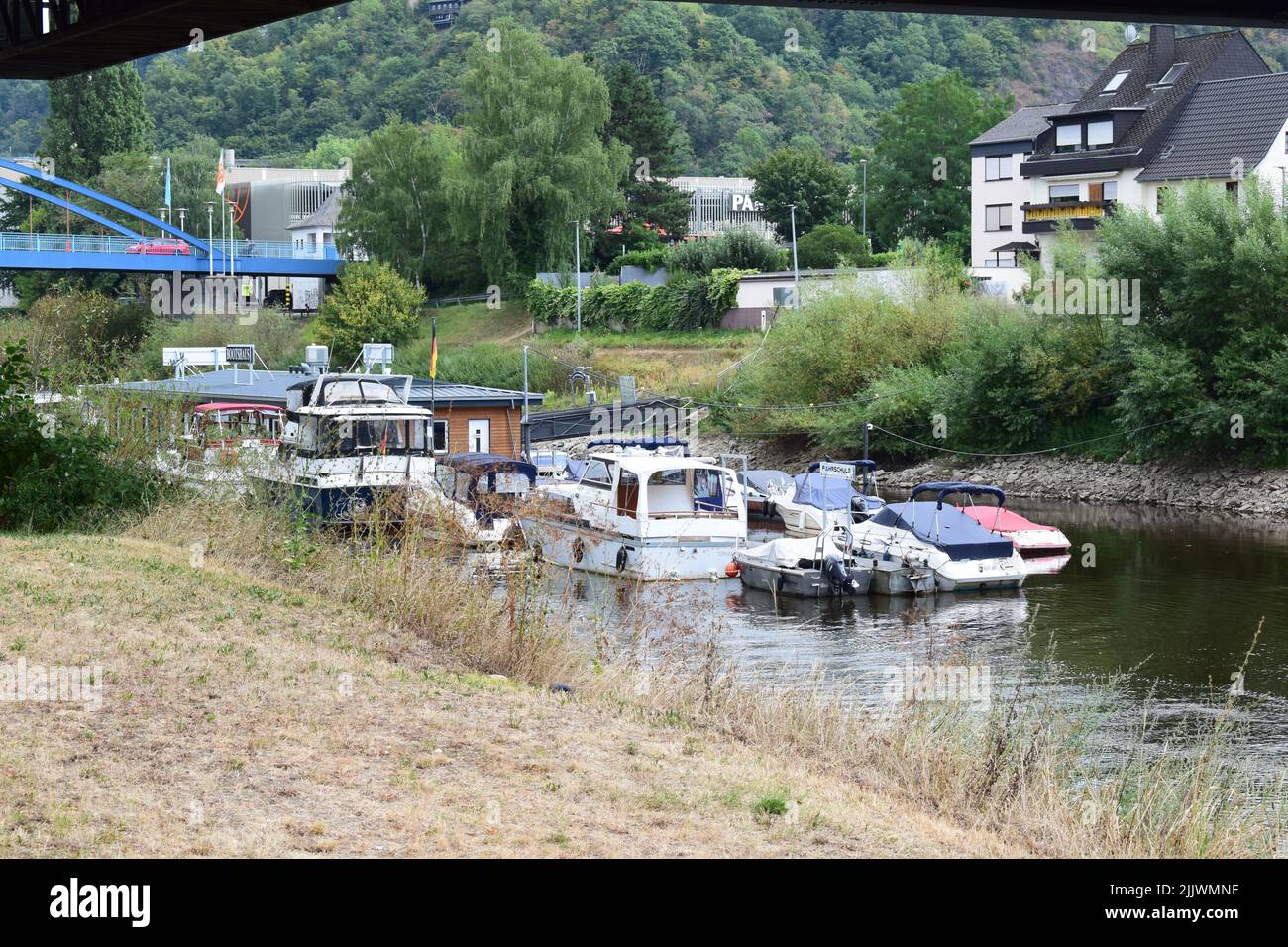 ships in the Lahn Stock Photo - Alamy