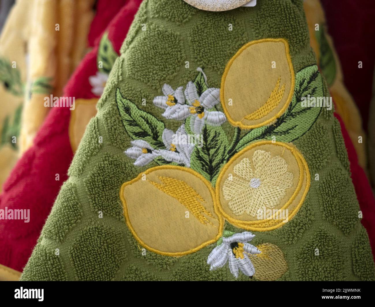 provence france fabric provencal detail at the market Stock Photo - Alamy