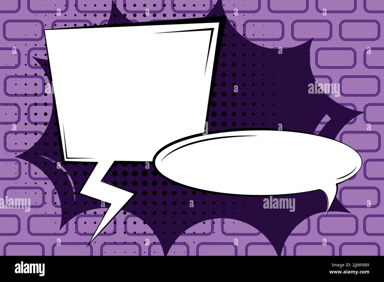 Blank Speech Bubble S Engaging In Conversations Against Graphical Bang ...