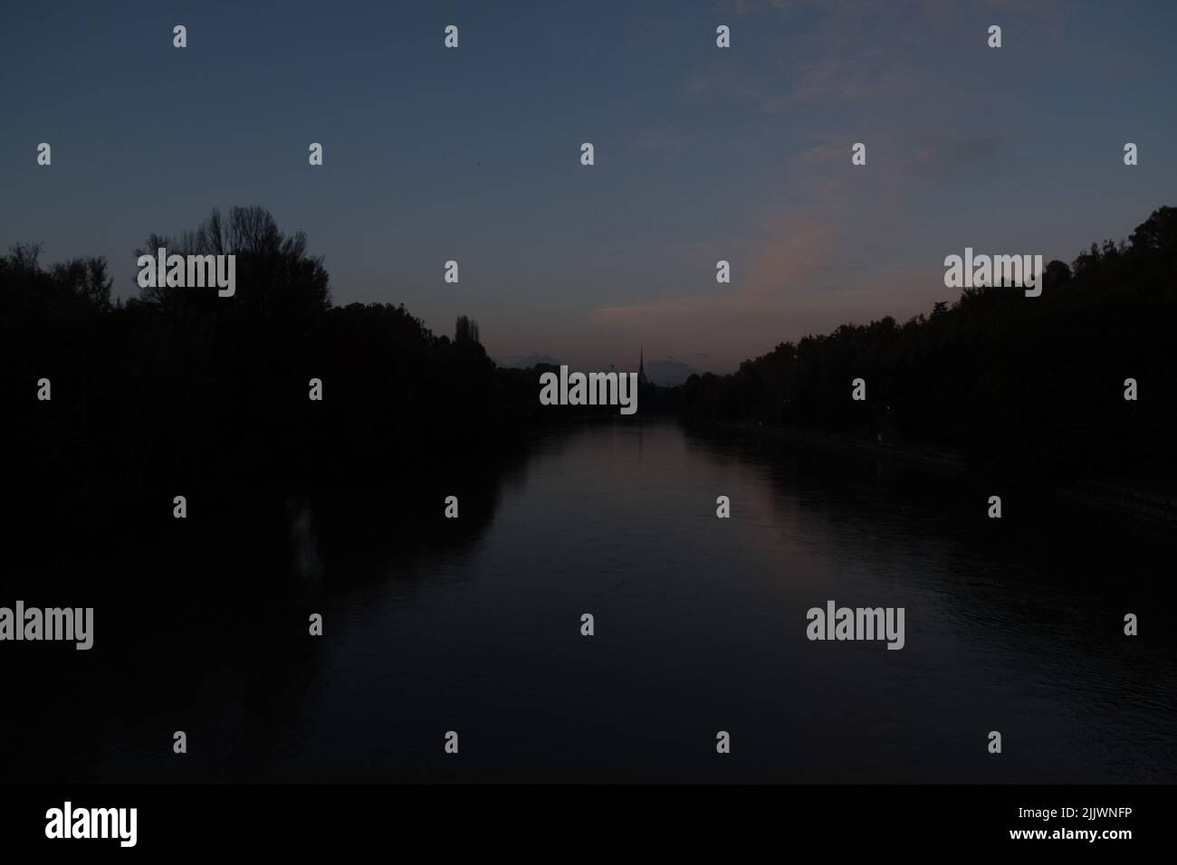 The river Po in Turn Stock Photo - Alamy