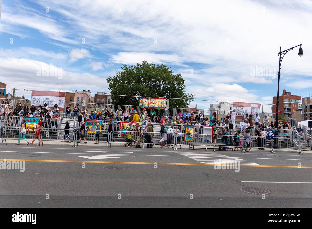 A shot of participants on grandstand seatings at the 40th Annual ...