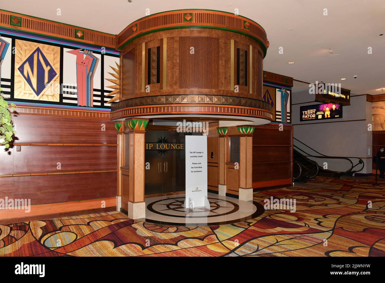 Nevada USA Sep 6 2021 This is the entrance of the exclusive VIP Lounge ...