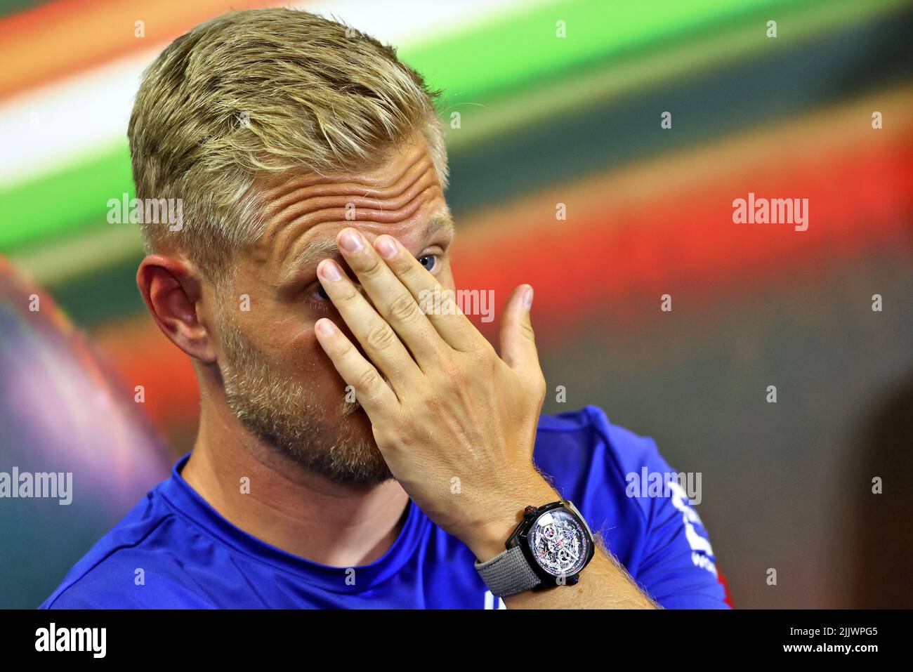 MAGNUSSEN Kevin (den), Haas F1 Team VF-22 Ferrari, portrait press ...