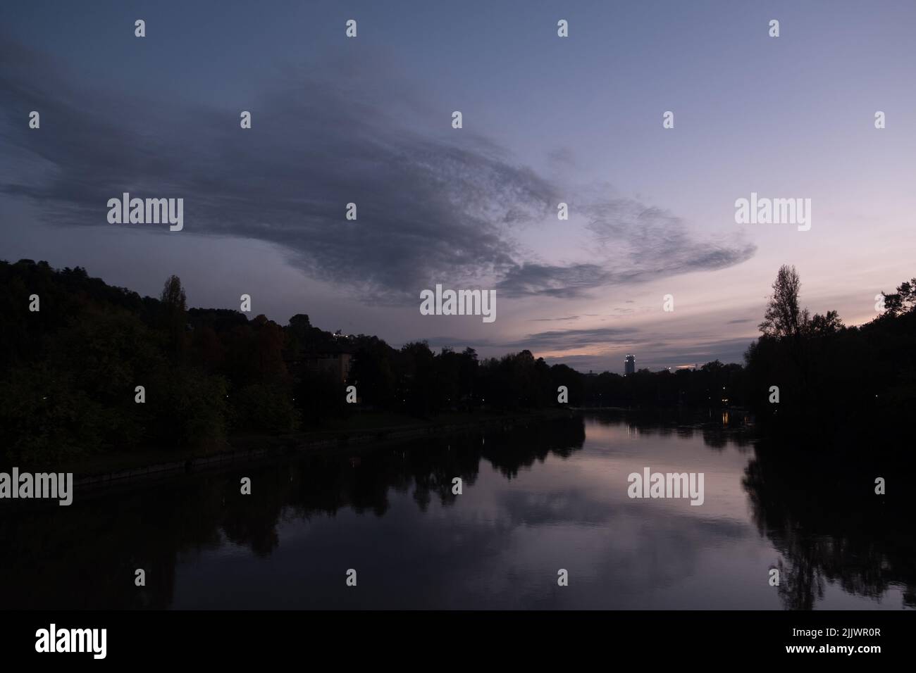 The river Po in Turn Stock Photo - Alamy