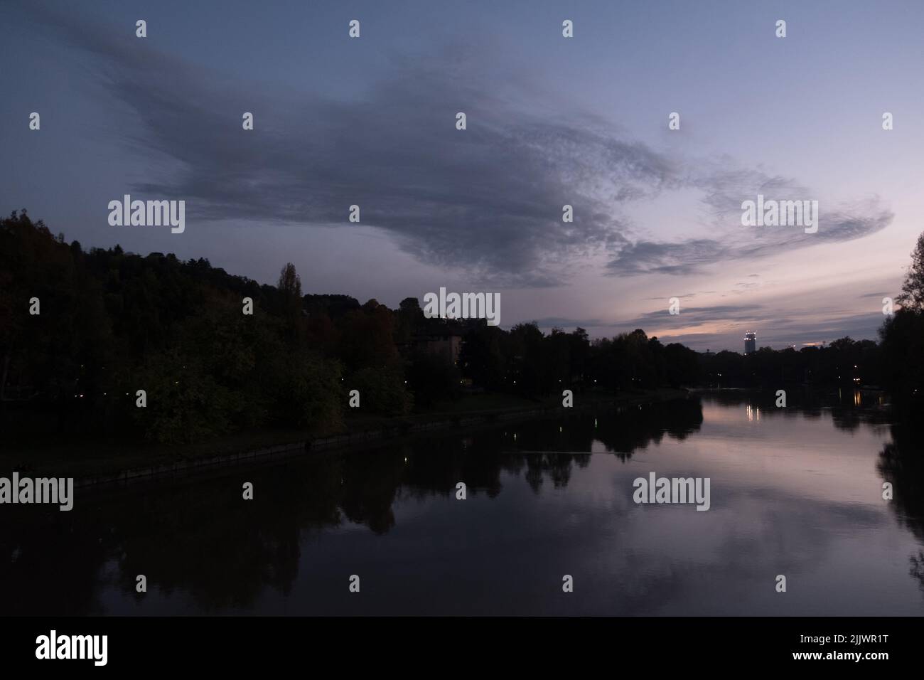 The river Po in Turn Stock Photo - Alamy