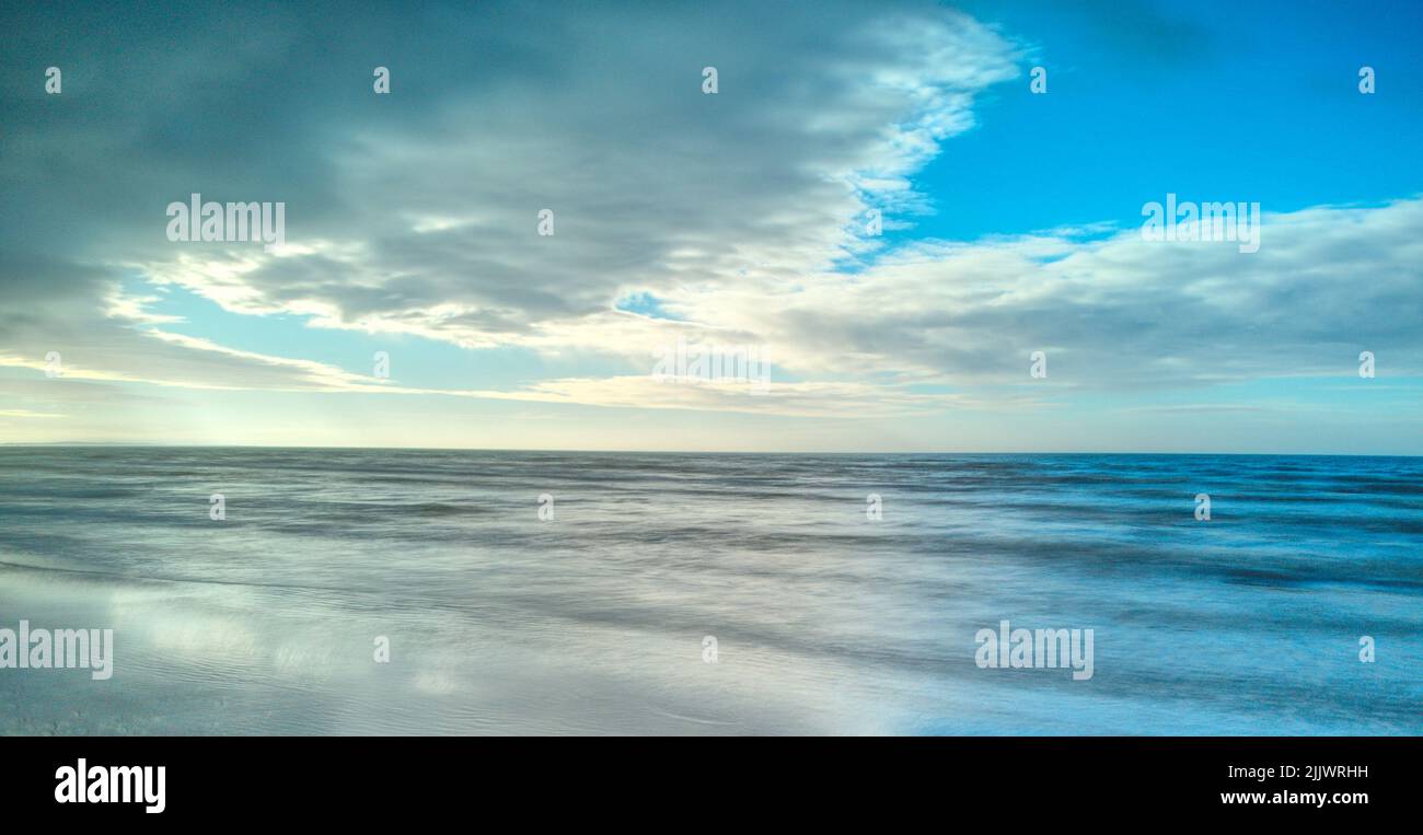 Early morning blue sky at Murlough beach, County Down, Ireland Stock ...