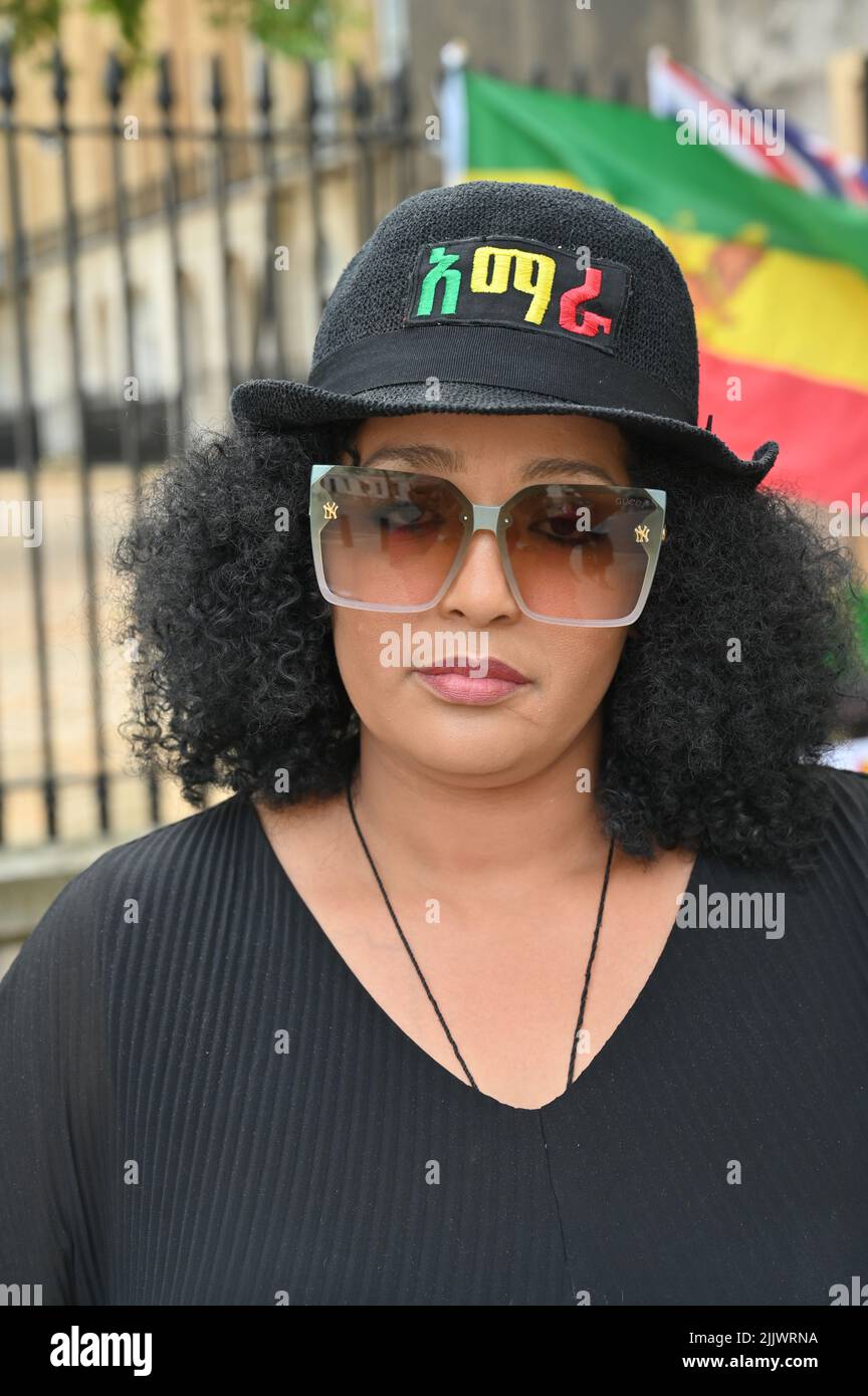 A couple of Amhara on Hunger strike protest against of the Oromo ...