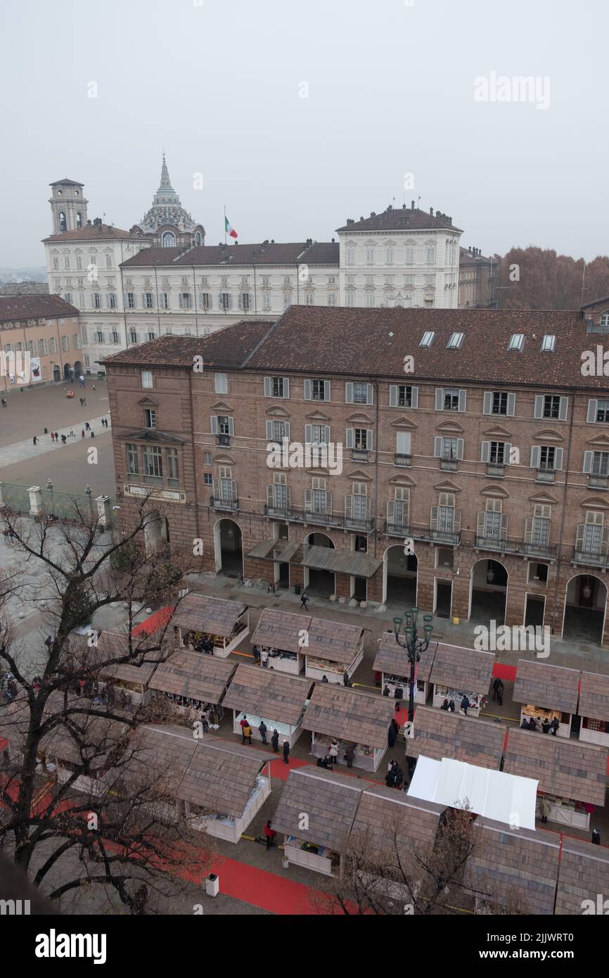 Castello Square in Turin Stock Photo - Alamy