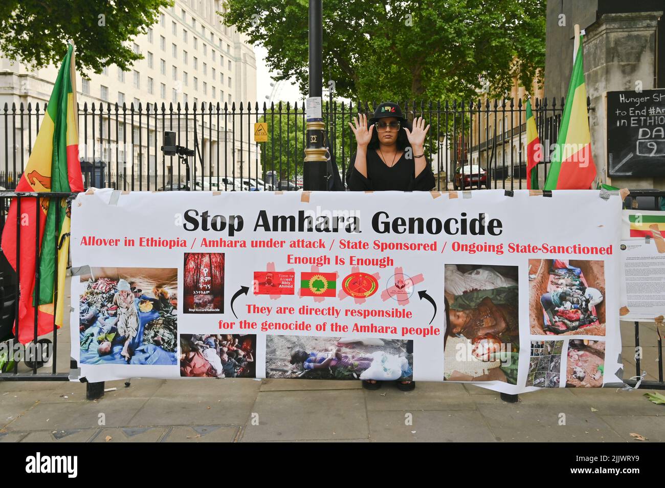 A couple of Amhara on Hunger strike protest against of the Oromo ...