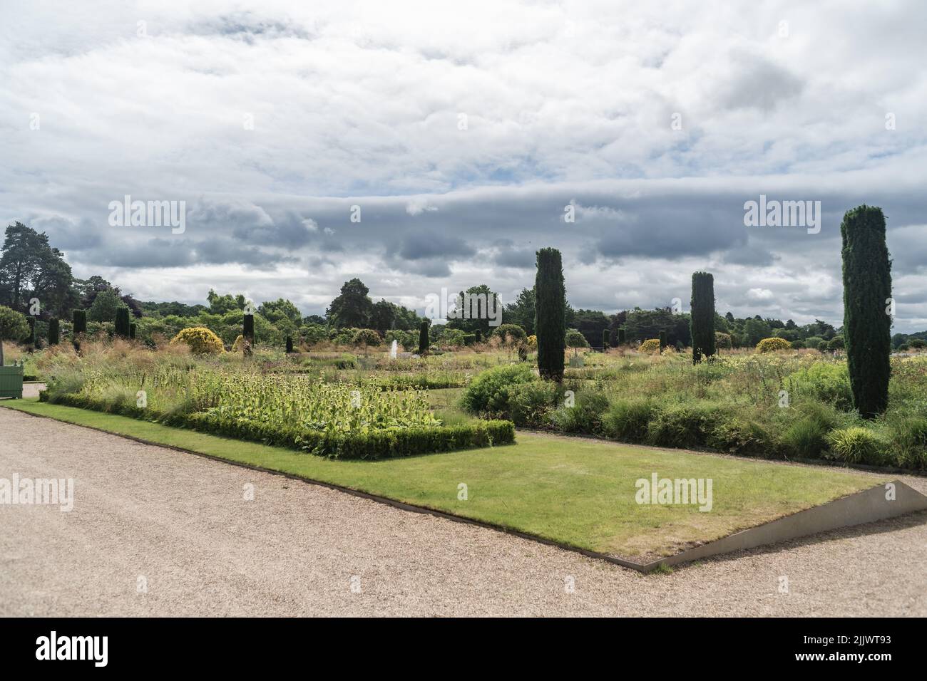 Staffordshire Lakeside Italian Gardens landscape, Stoke-on-Trent UK ...