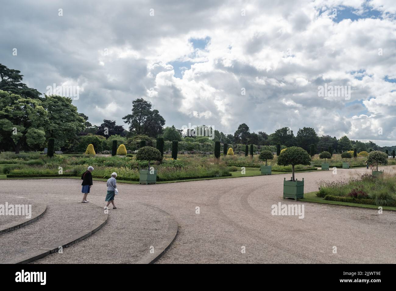 Staffordshire Lakeside Italian Gardens landscape, Stoke-on-Trent UK ...