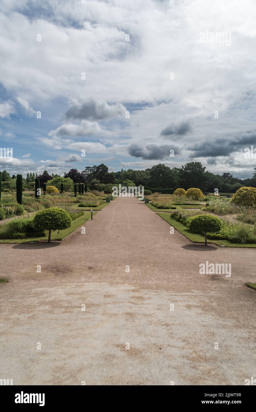 Staffordshire Lakeside Italian Gardens landscape, Stoke-on-Trent UK ...