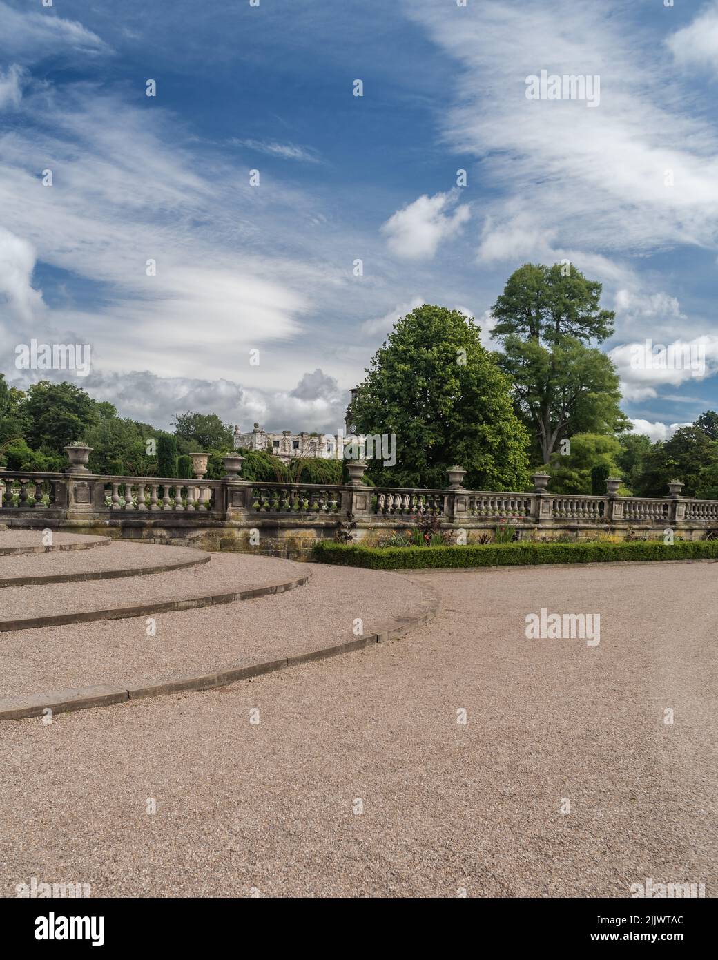 Staffordshire Lakeside Italian Gardens landscape, Stoke-on-Trent UK ...