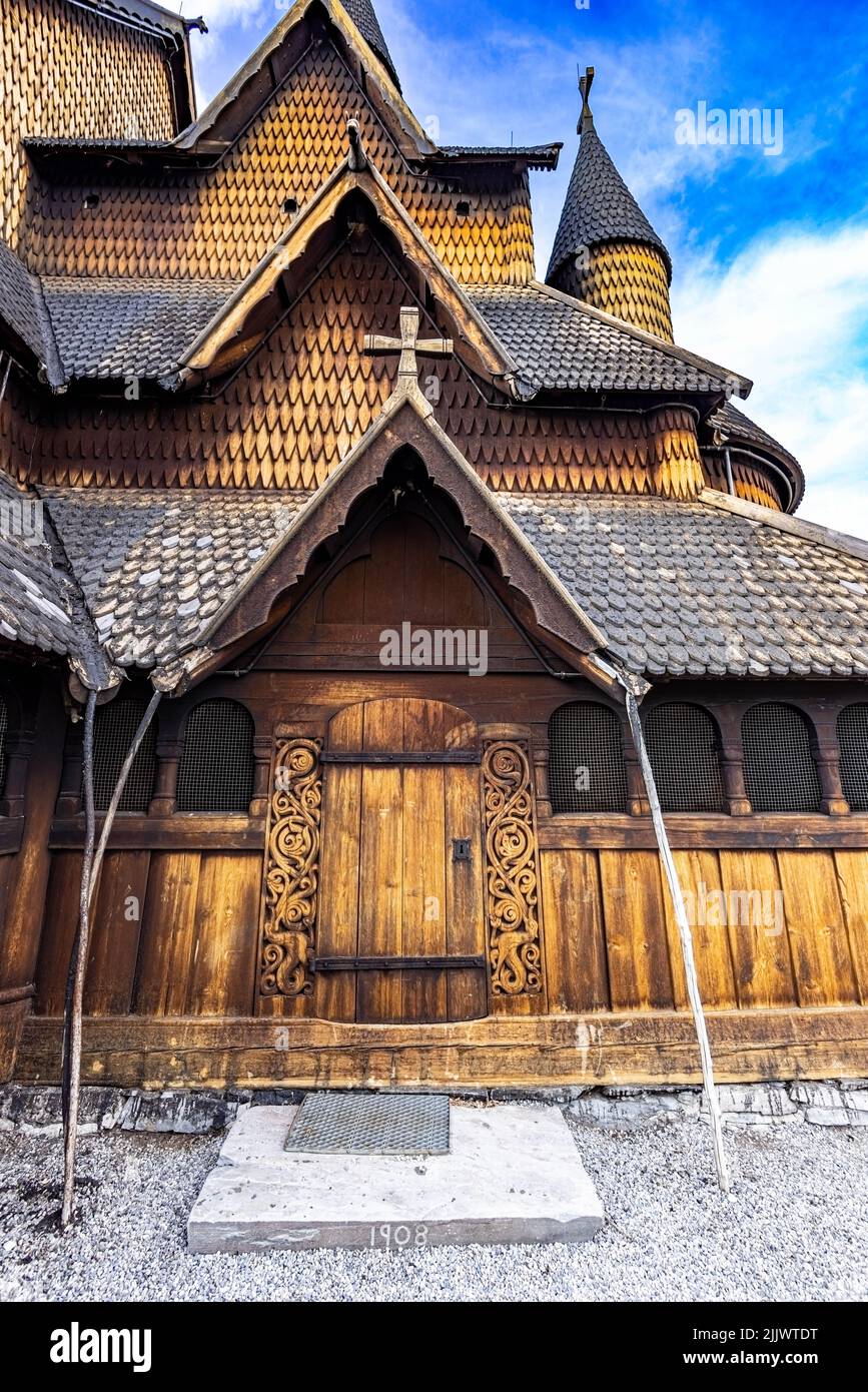 Famous heddal stave church hi-res stock photography and images - Alamy