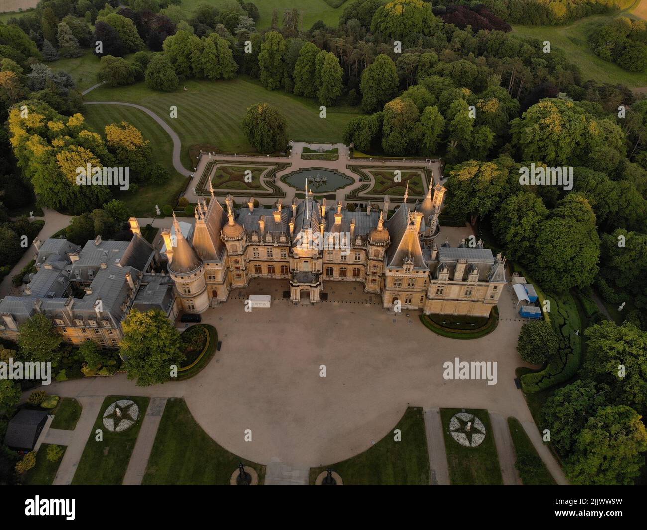 Waddesdon Manor is a country house in the village of Waddesdon, in ...