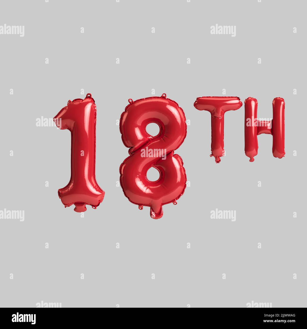 18th Birthday Background Red