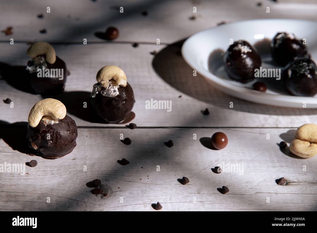 Truffle balls filled with biscoff filled inside tasty yum, round in ...