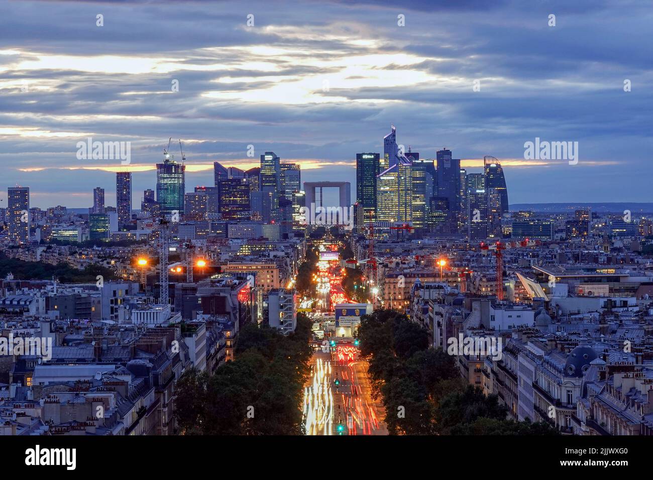 France, Paris, La Defense is a major business district located three ...