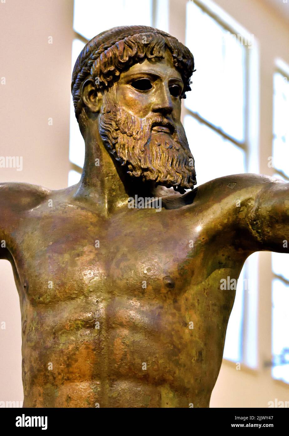 Zeus or possibly Poseidon. Found in the sea of Cape Artemision ...