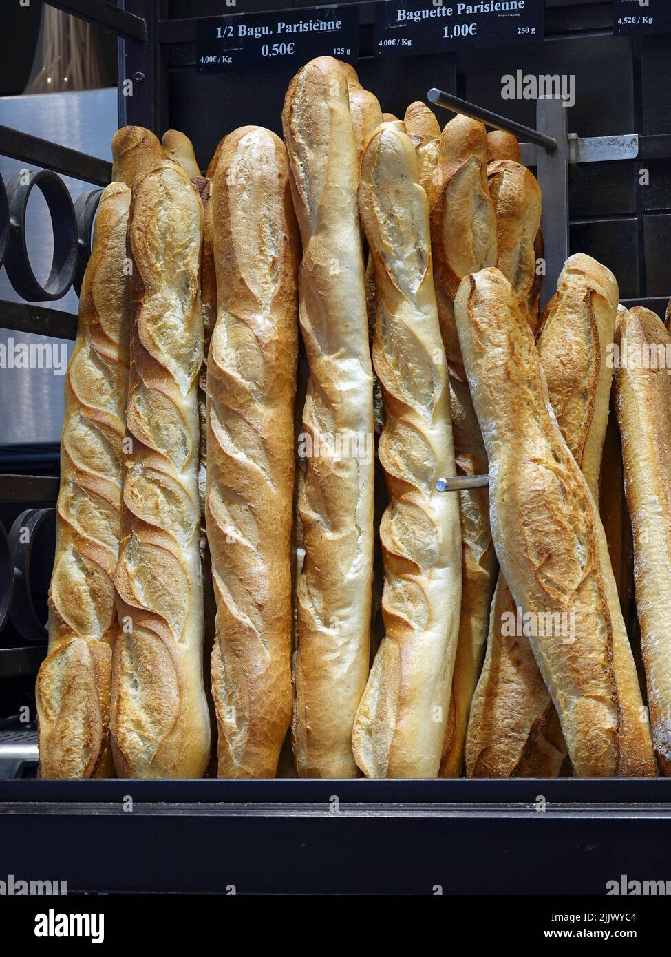 France, Paris, Fresh baguettes for sale at a boulangerie Photo © Fabio ...