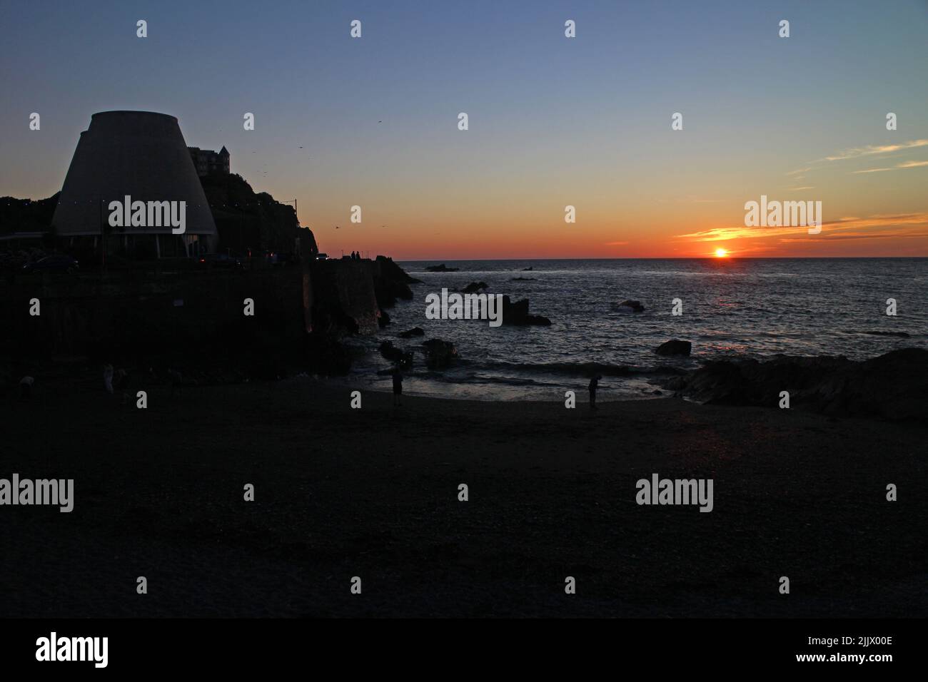 Sunset at Ilfracombe beach, North Devon Stock Photo - Alamy