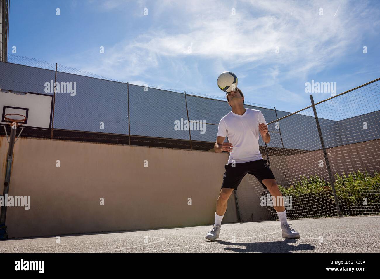 Head balancing ball court hi-res stock photography and images - Alamy