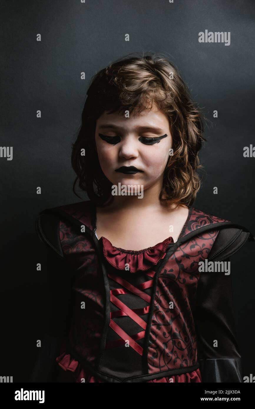 Serious girl in gothic hi-res stock photography and images - Alamy