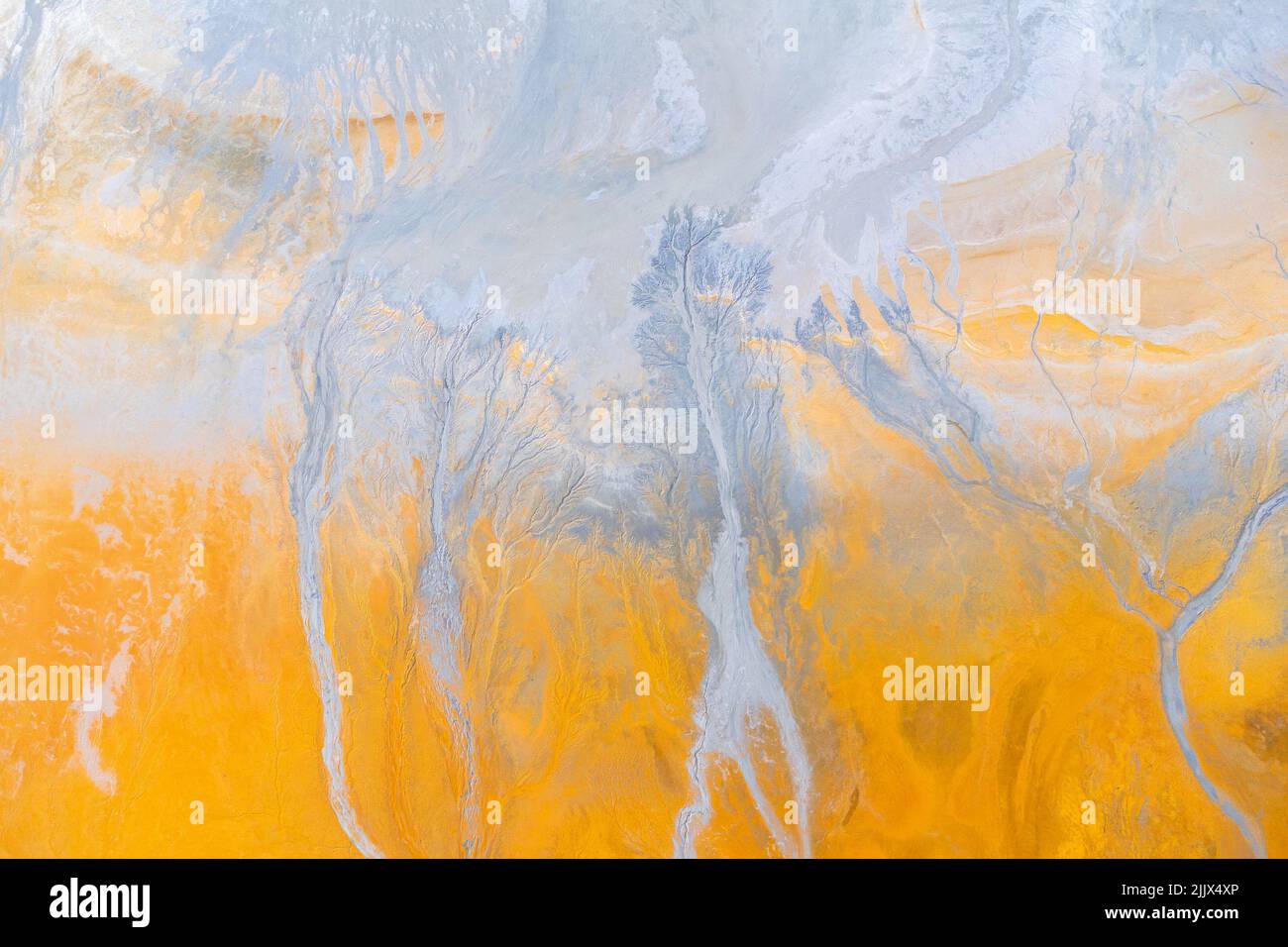 Top view full frame of abstract ground textured background with ...