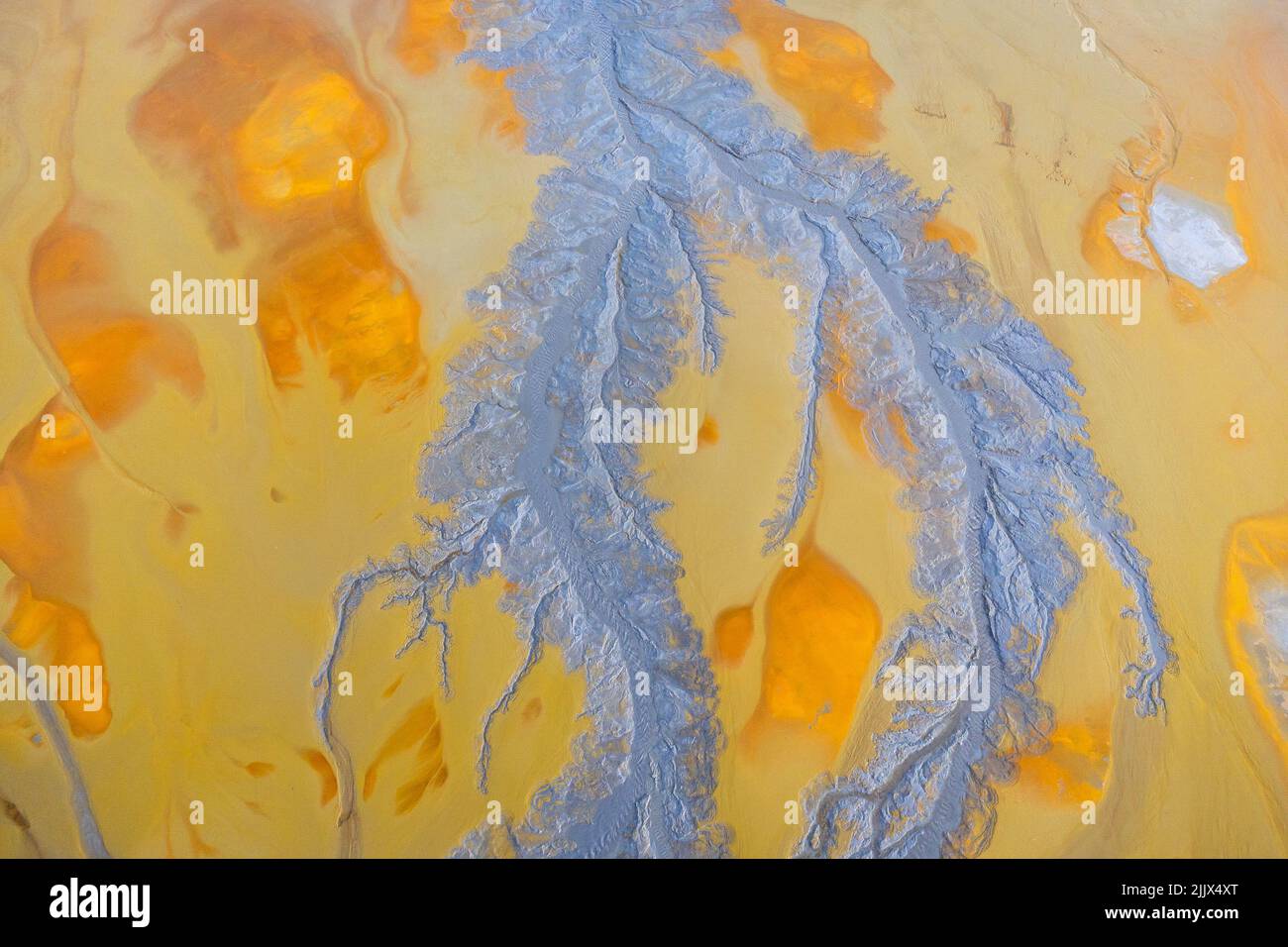 Top view full frame of abstract ground textured background with ...