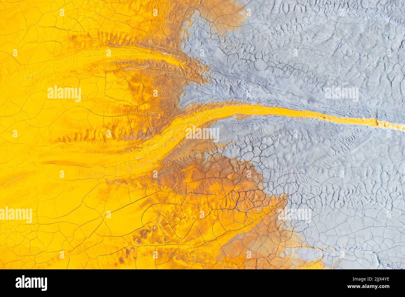 Top view full frame of abstract ground textured background with ...