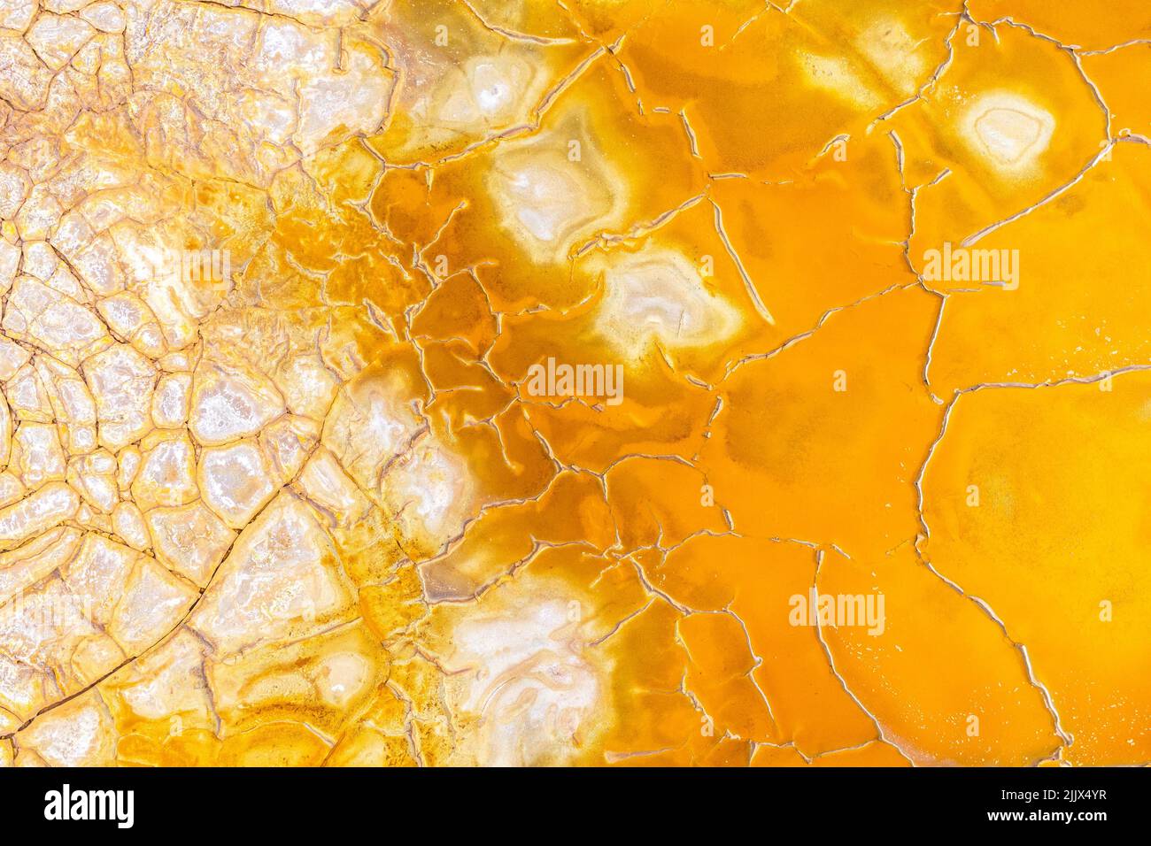 Top view full frame of abstract dried soil textured background with ...