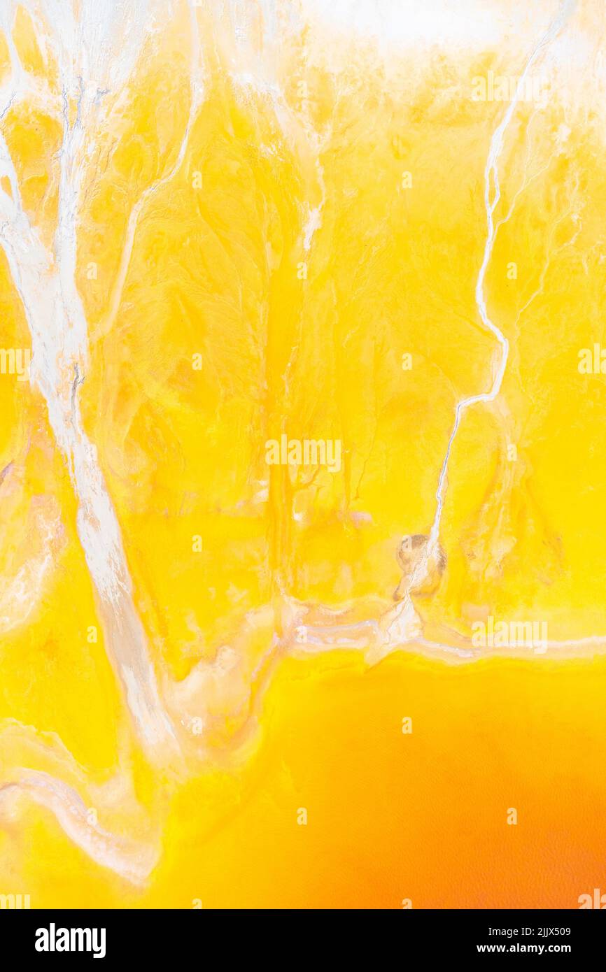 Top view full frame of abstract ground textured background with ...