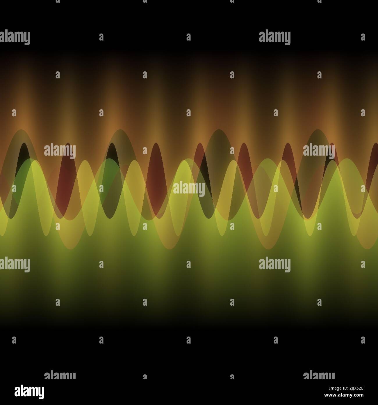 Illustration of multiple waves oscillating or overlapping by many small ...