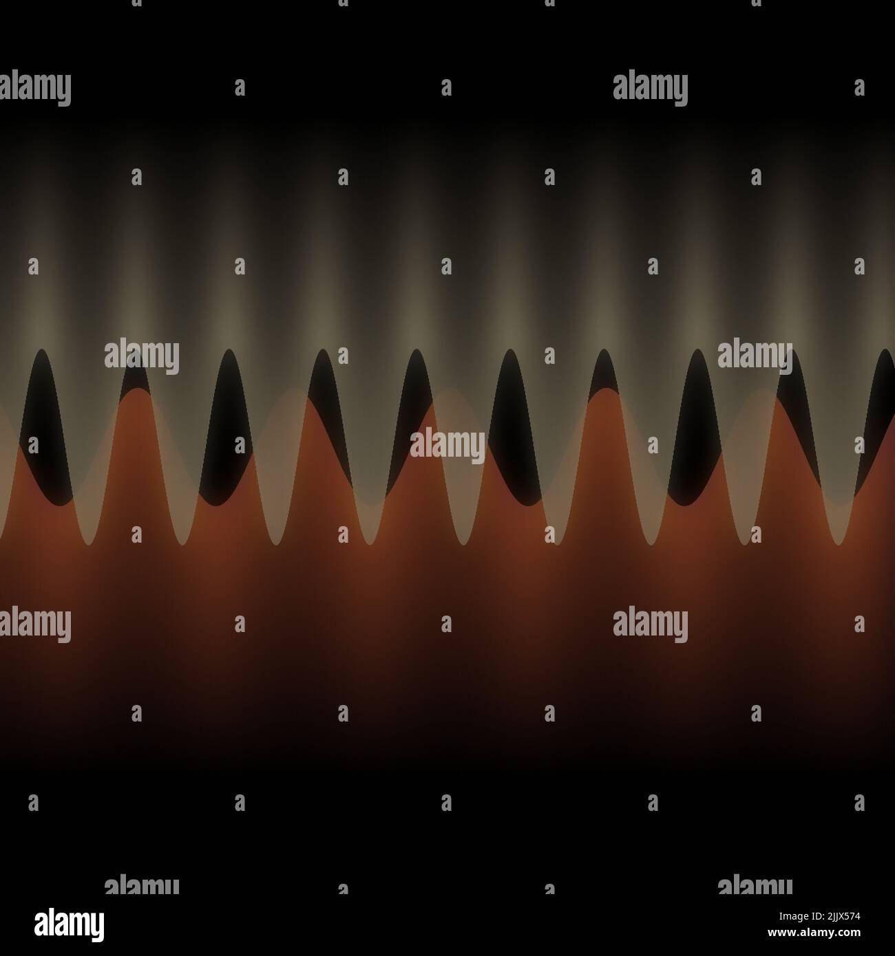 Illustration of multiple waves oscillating or overlapping by many small ...
