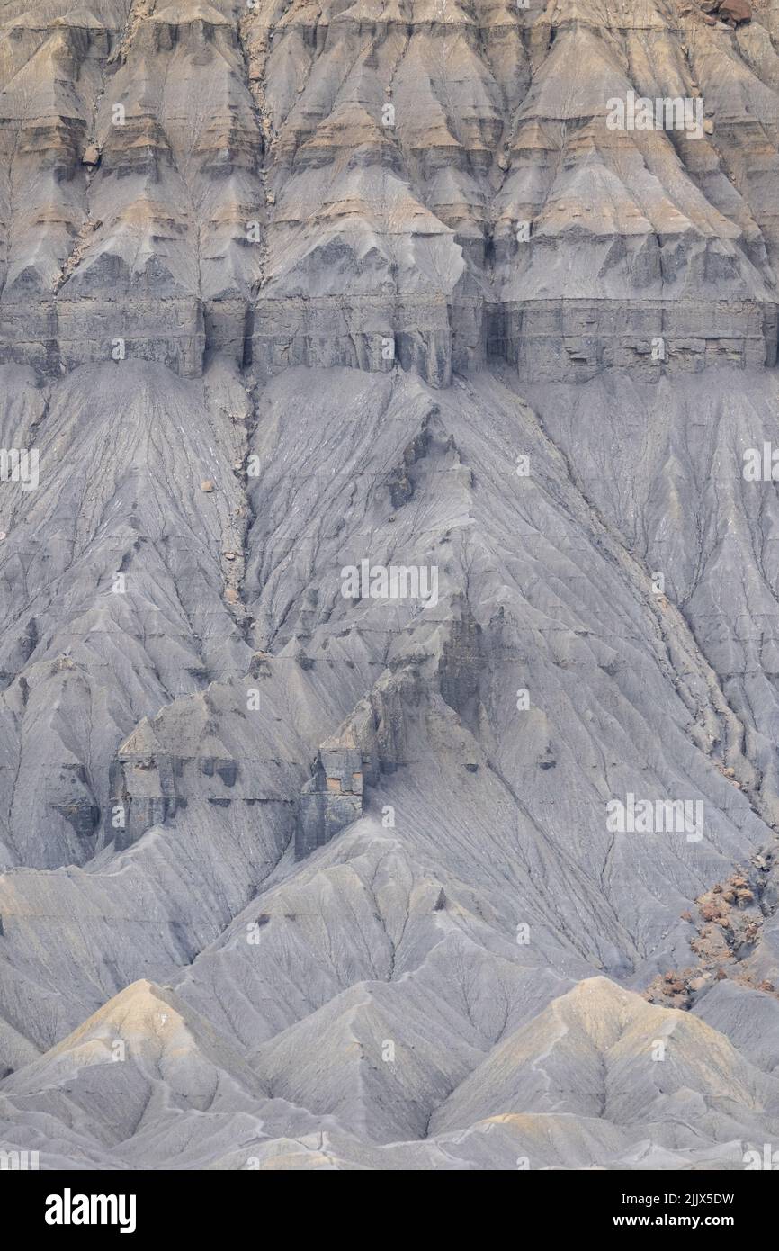 From above breathtaking scenery of rocky formations in highlands in ...