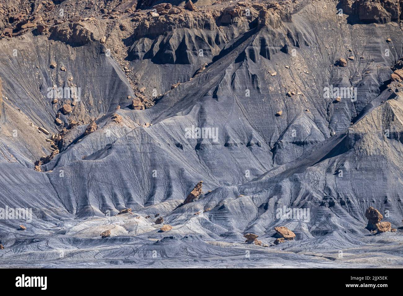 From above breathtaking scenery of rocky formations in highlands in ...