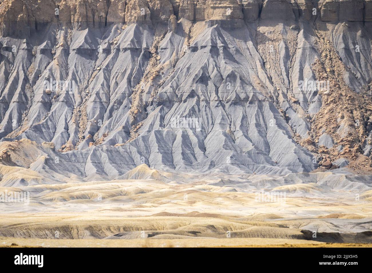From above breathtaking scenery of rocky formations in highlands in ...