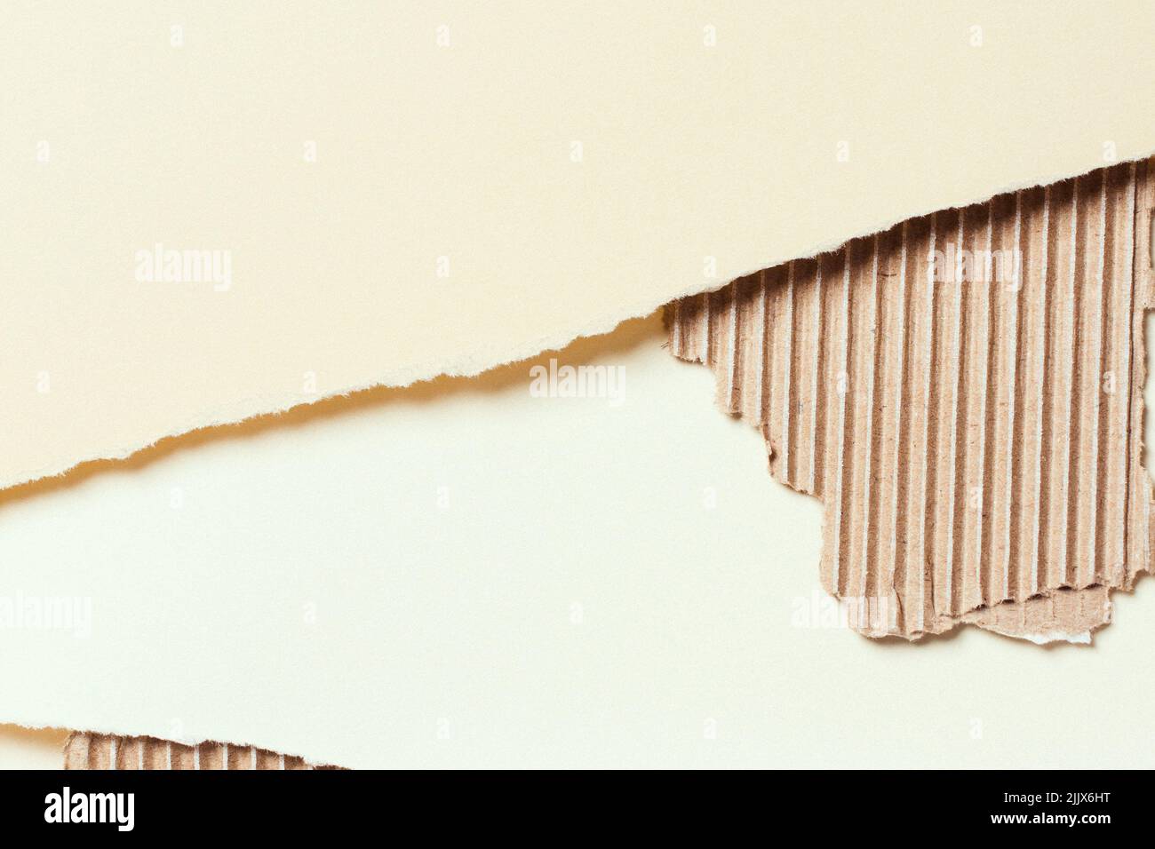 Torn grunge ripped geometric paper background. Minimal vertical ...