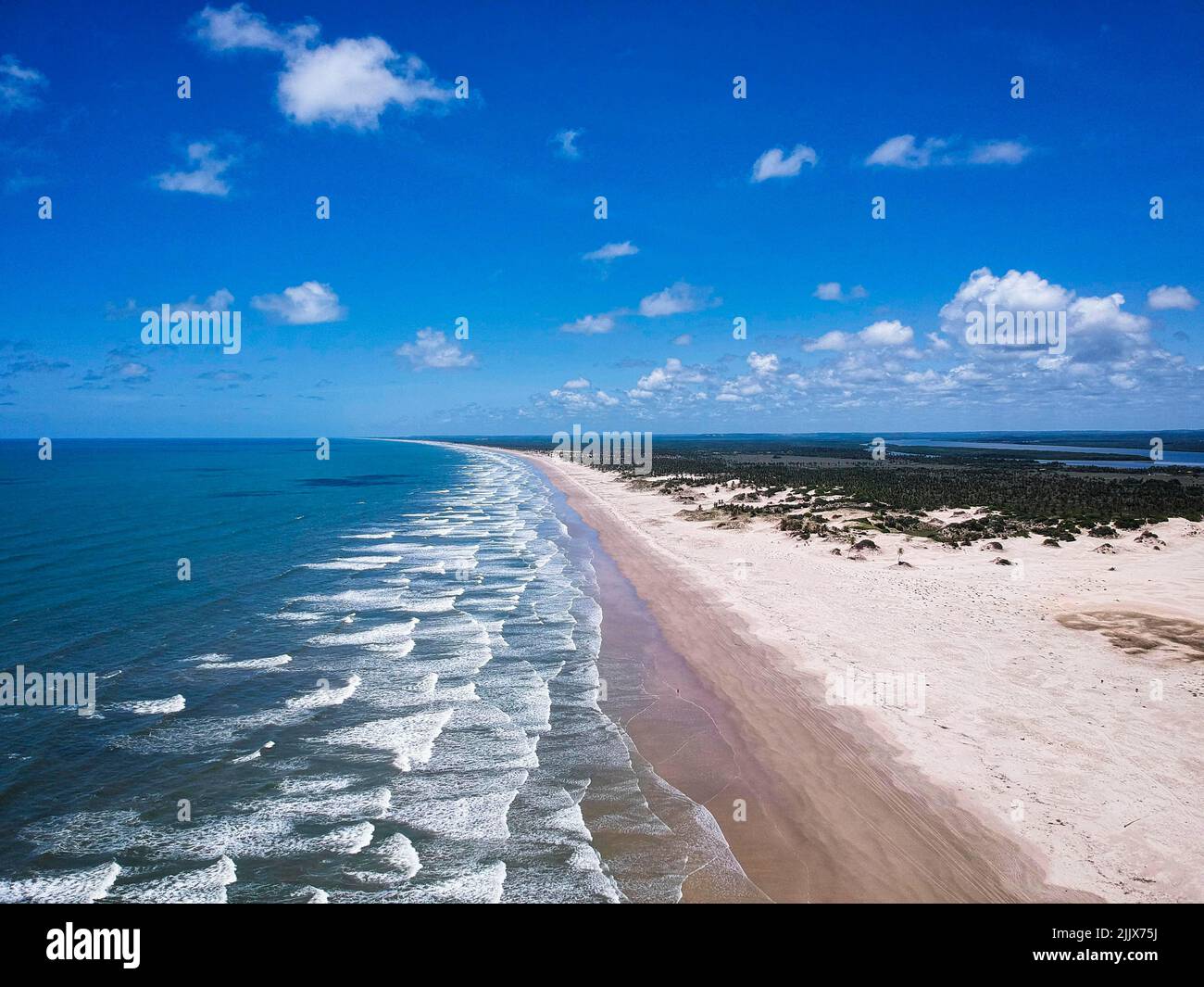An aerial view of Mangue Seco Beach in Bahia, Brazil Stock Photo - Alamy