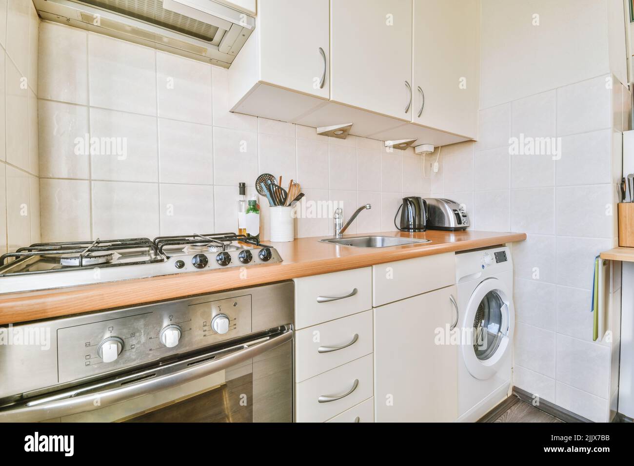 Modern kitchen washing machine cooker hi-res stock photography and ...