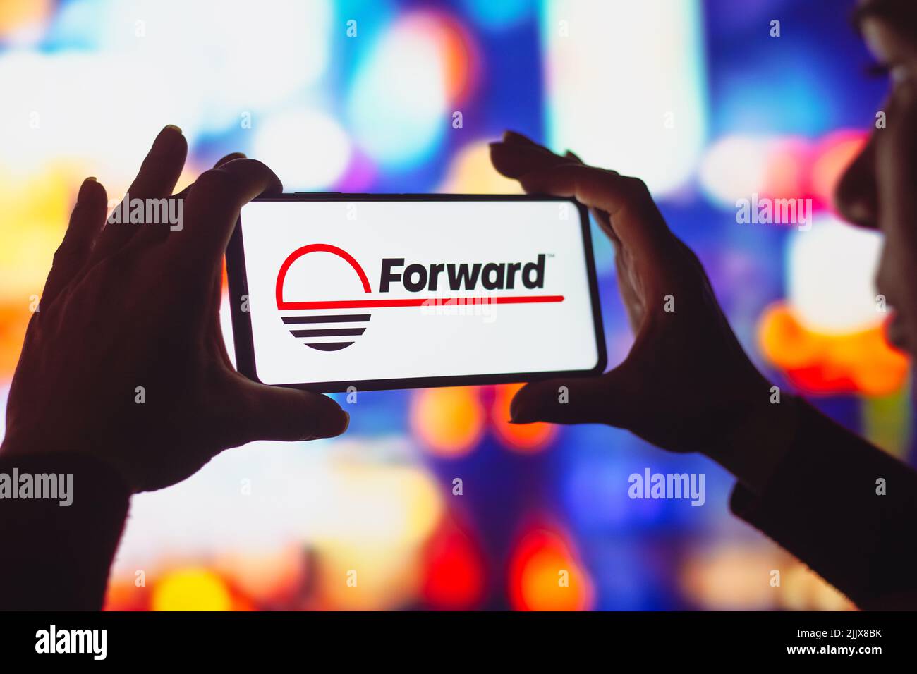 In this photo illustration, the Forward Air Corporation logo is ...