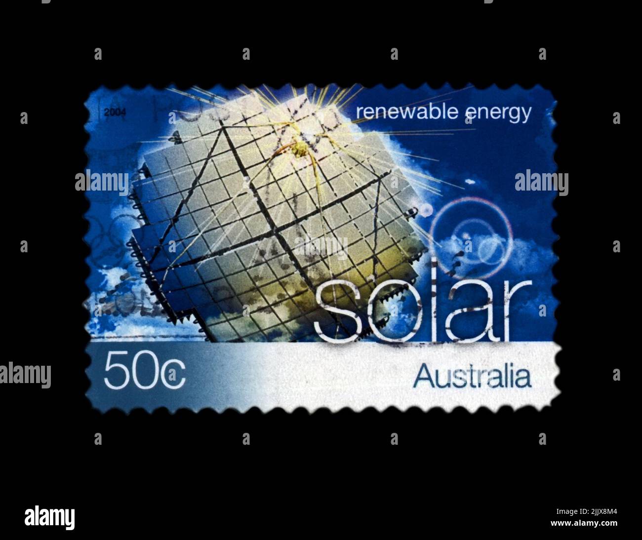 solar power station on blue sky with clouds, solar renewable energy ...