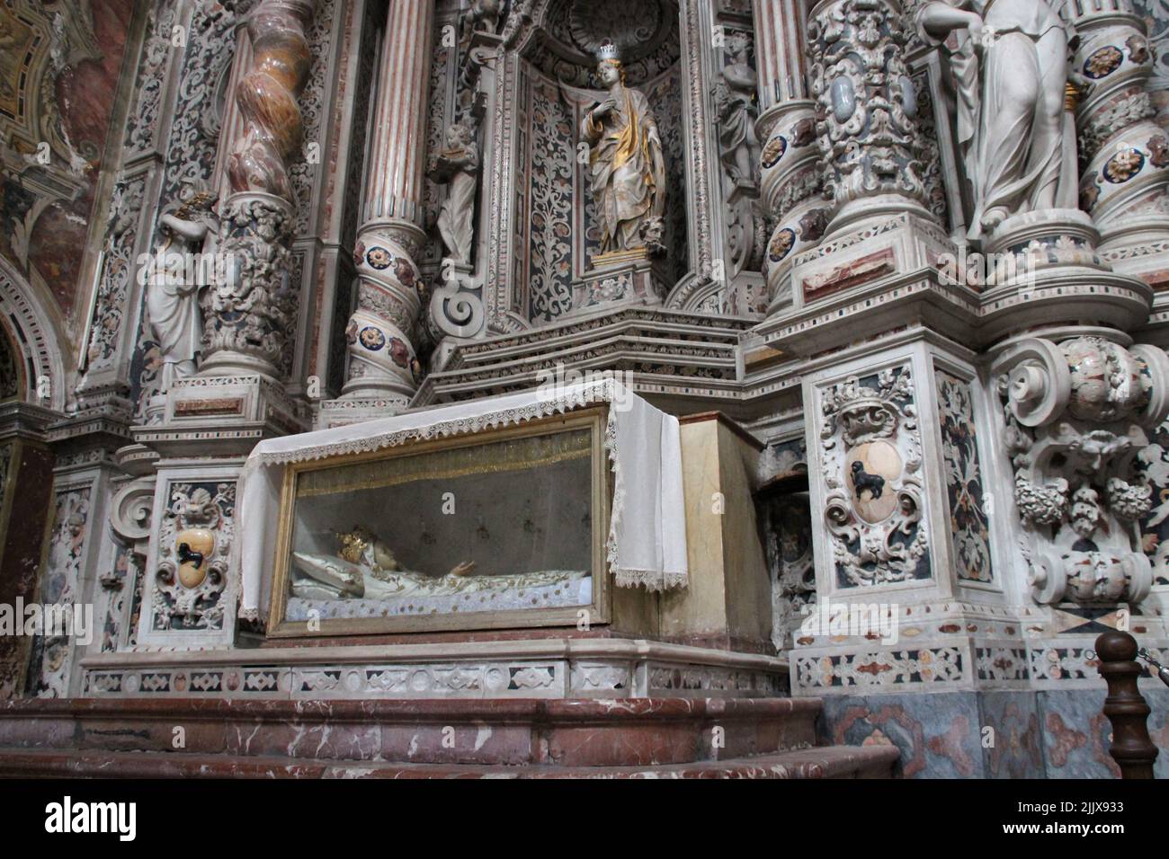 baroque church (st catherine) in palermo in sicily (italy Stock Photo ...