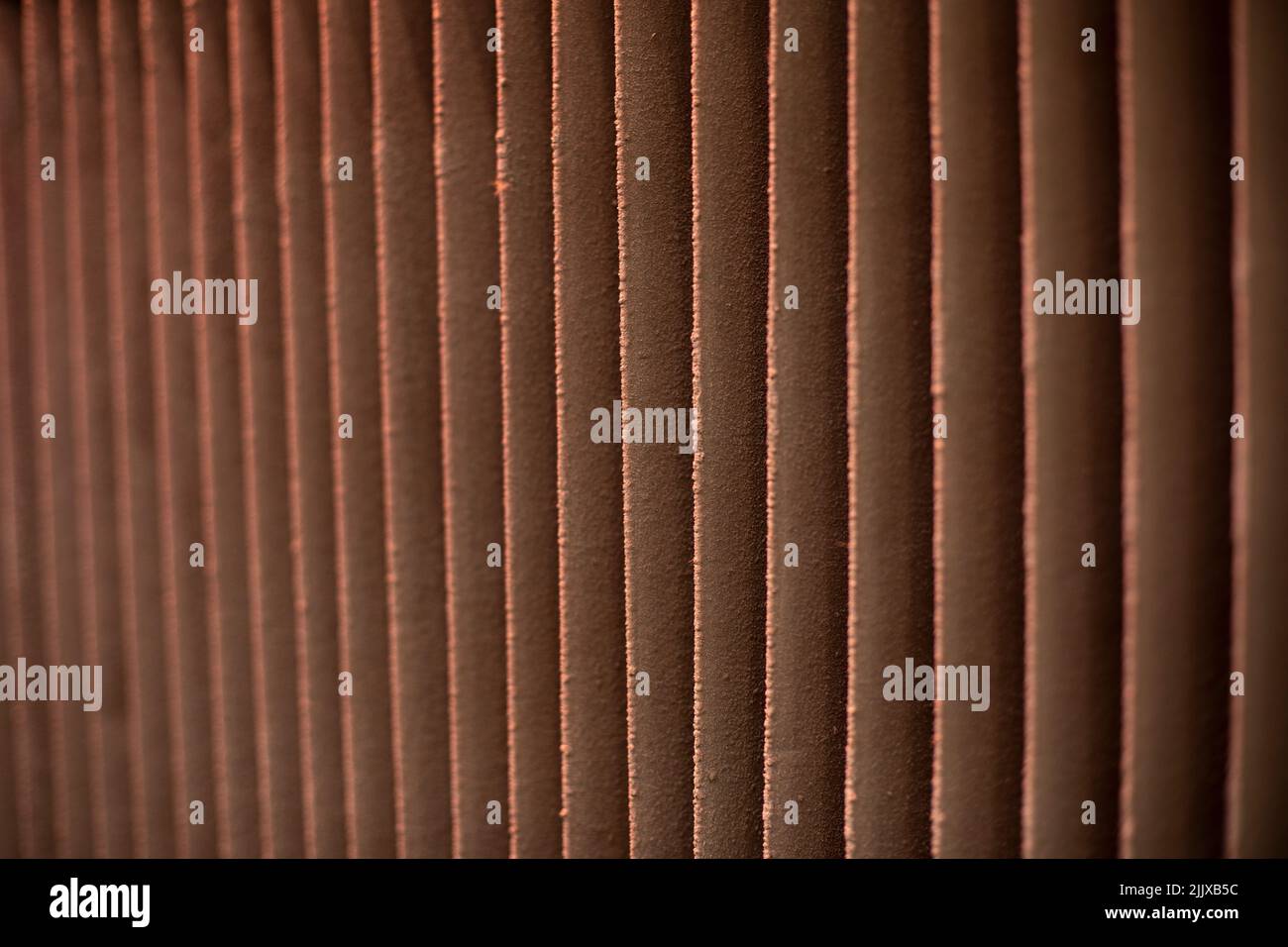 Ribbed cardboard texture. Paper filtering paint. Details of paint shop ...