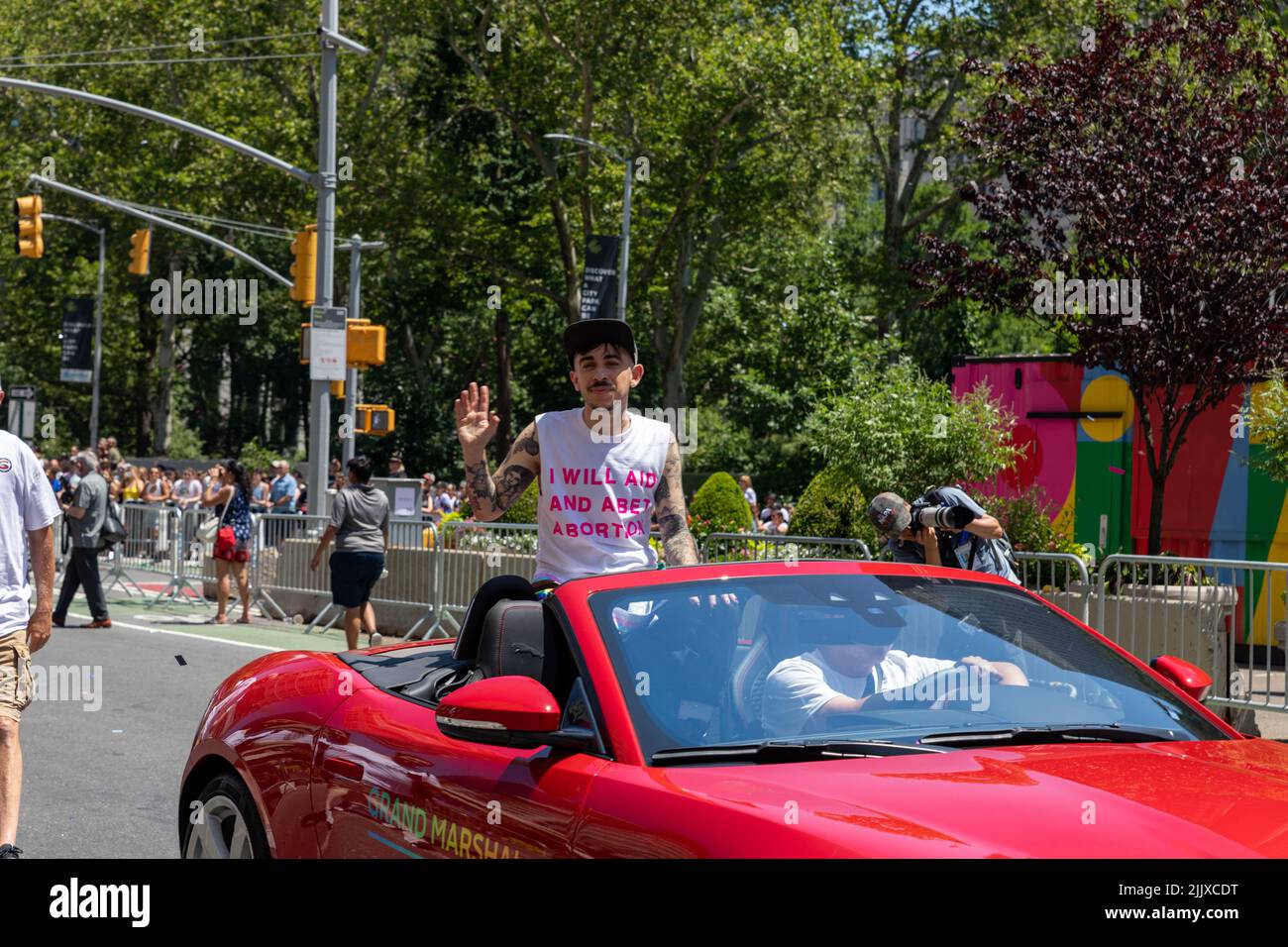 The Chase Strangio as Grand Marshal at Pride Month Parade 2022 on the ...