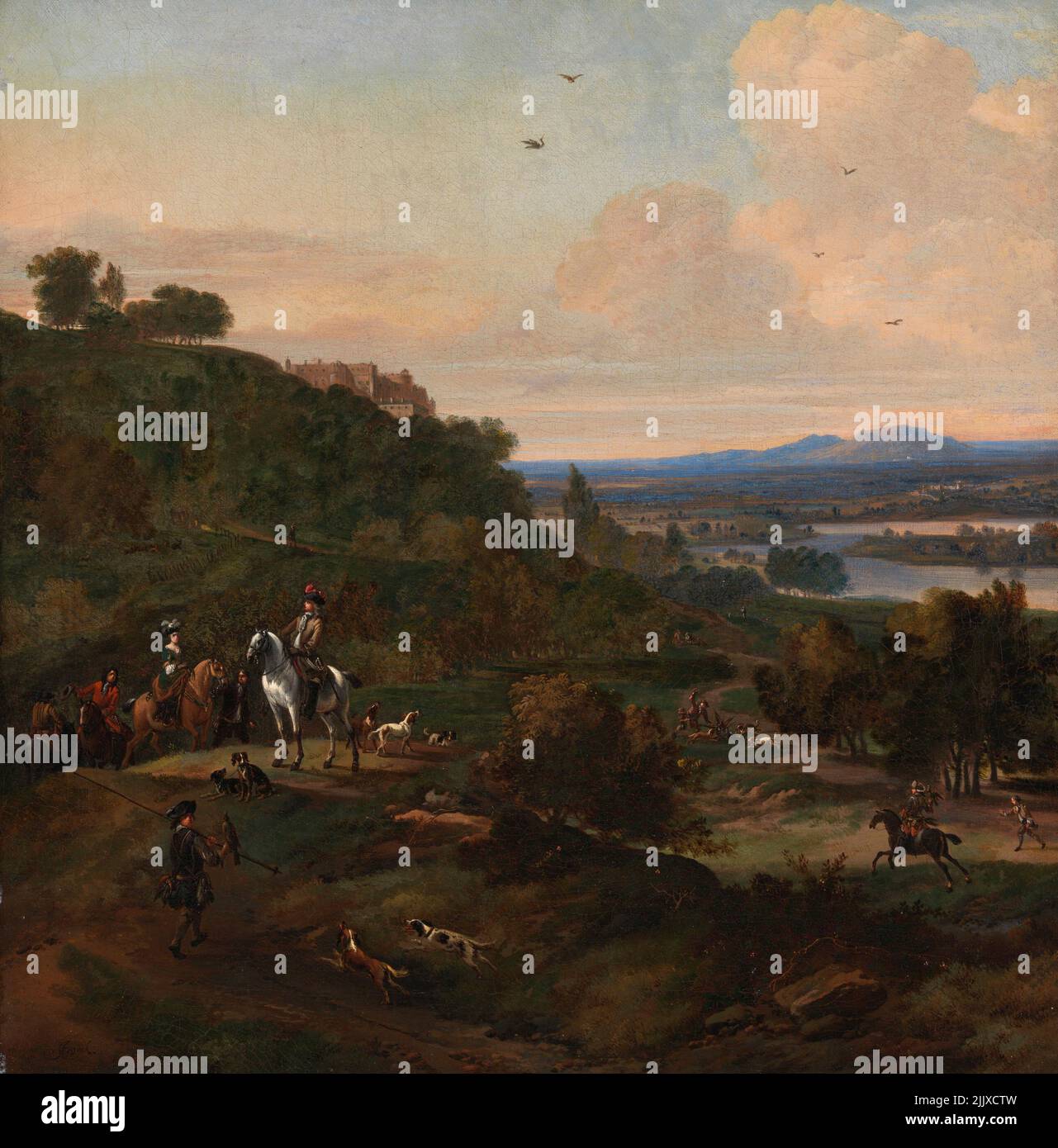 Heron hawking below stirling castle hi-res stock photography and images ...